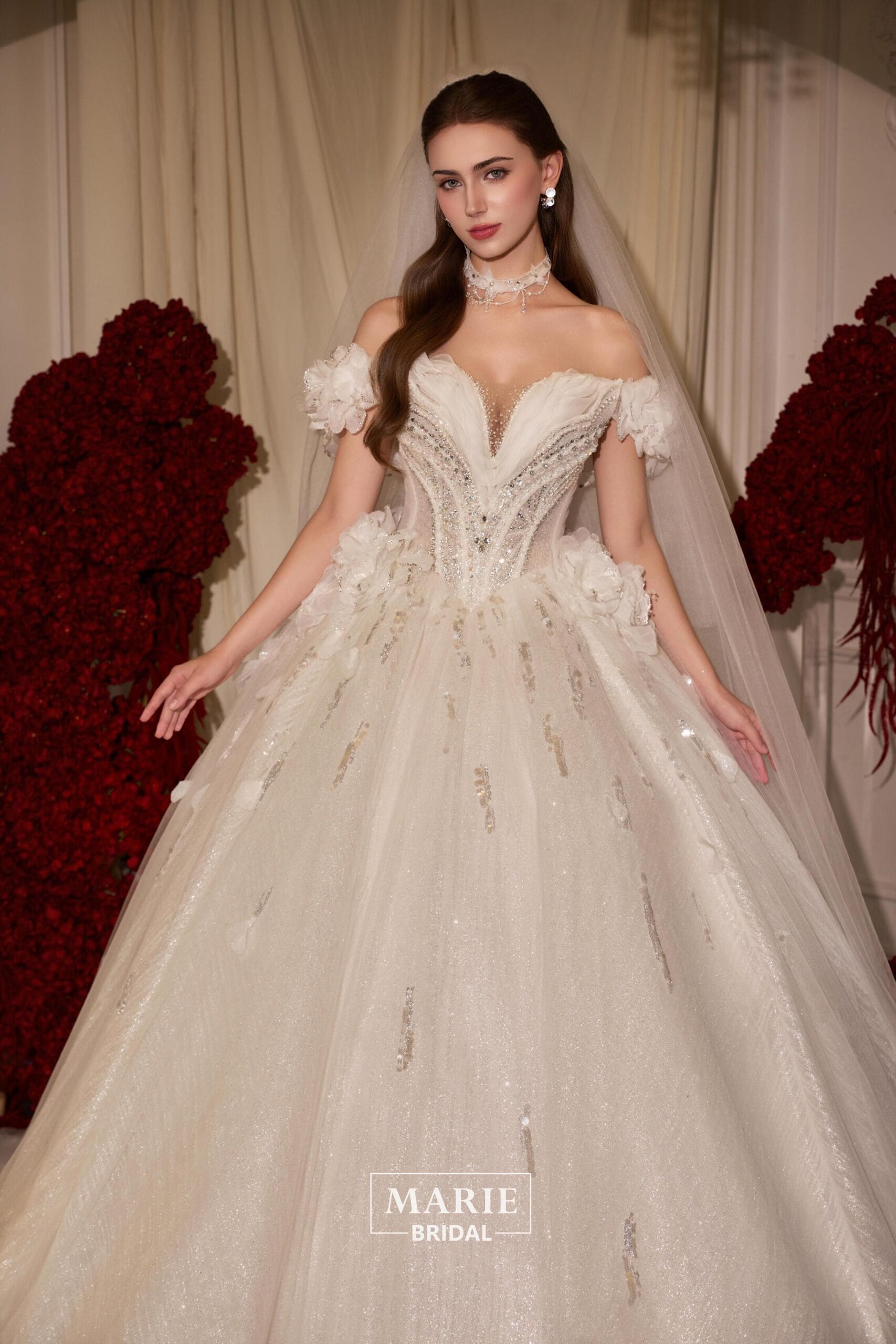 Ball Gown Dress – L146 – Marie Bridal